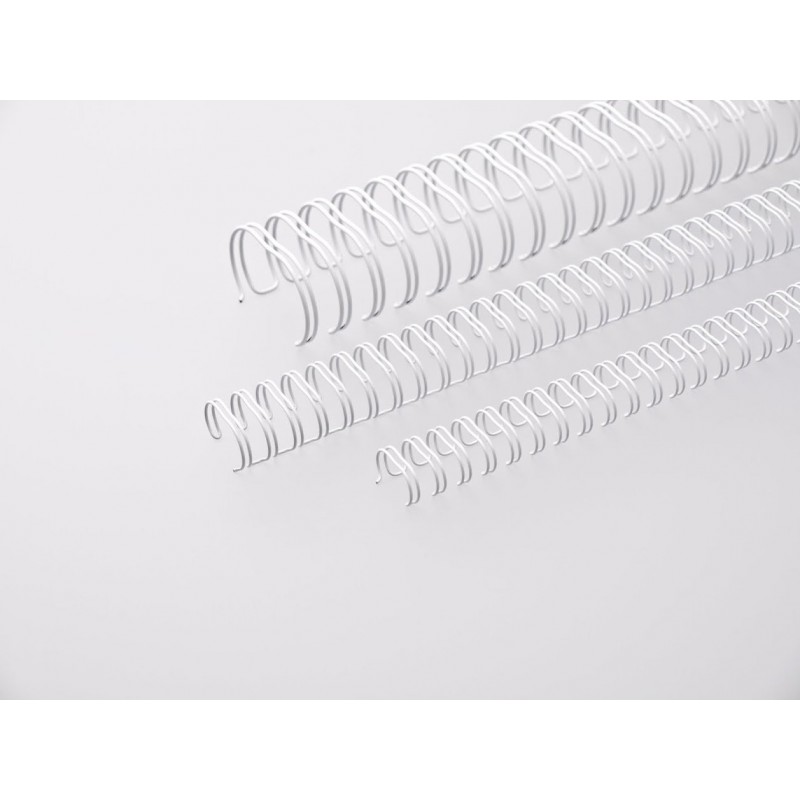 Reliure Métallique N°8 12,7 mm (1/2") Blanc Boite de 100